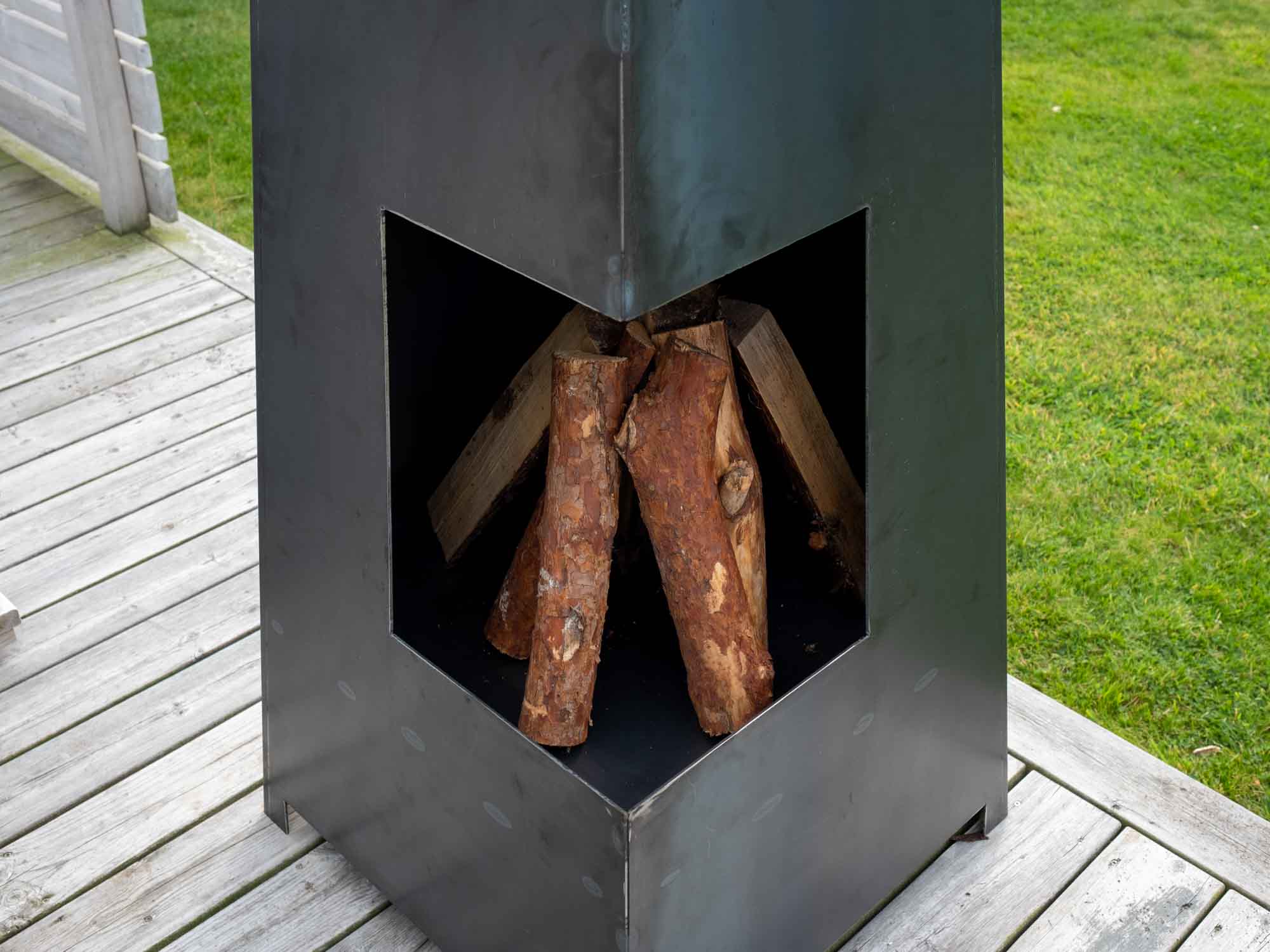 Eldstad i Corten — Reprobruket