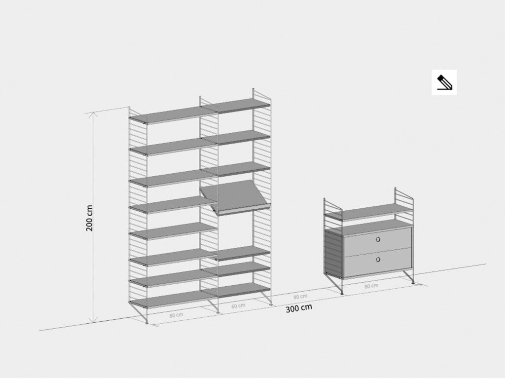 String Hyllsystem — Reprobruket