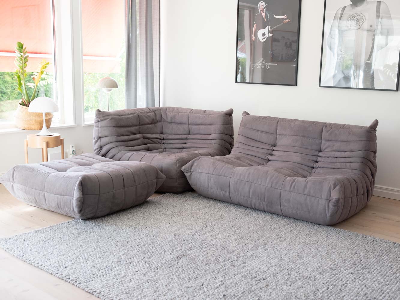 Togo 2-seater Corner 2st Footstool — Reprobruket
